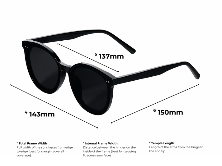 Demia | Round Flat Front Lens Low Bridge Fit Sunglasses – August Friday