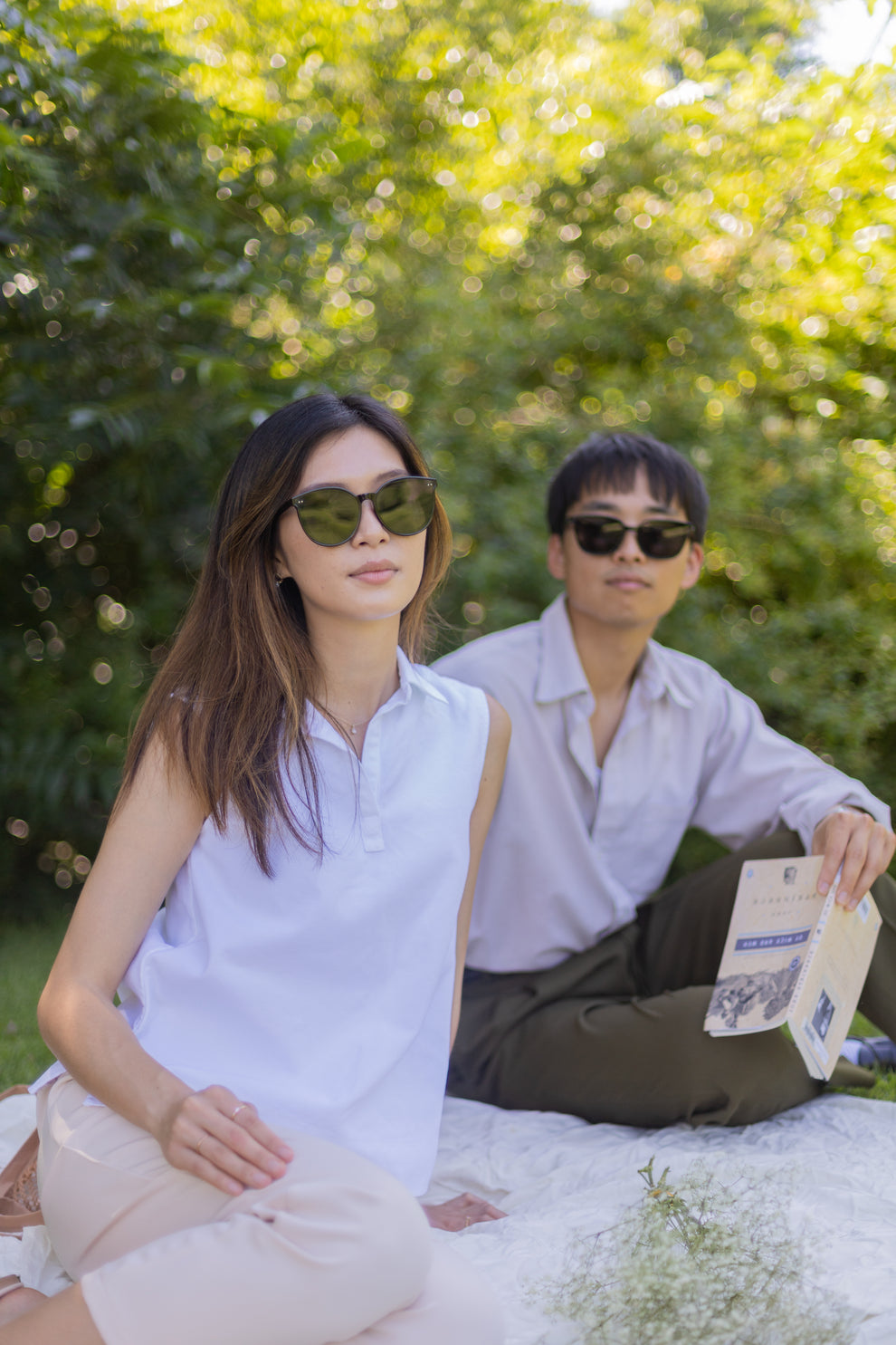 Demia Round Flat Front Lens Low Bridge Fit Sunglasses August Friday