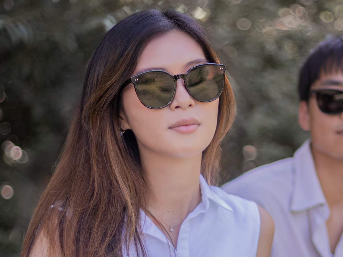 Demia | Round Flat Front Lens Low Bridge Fit Sunglasses – August Friday